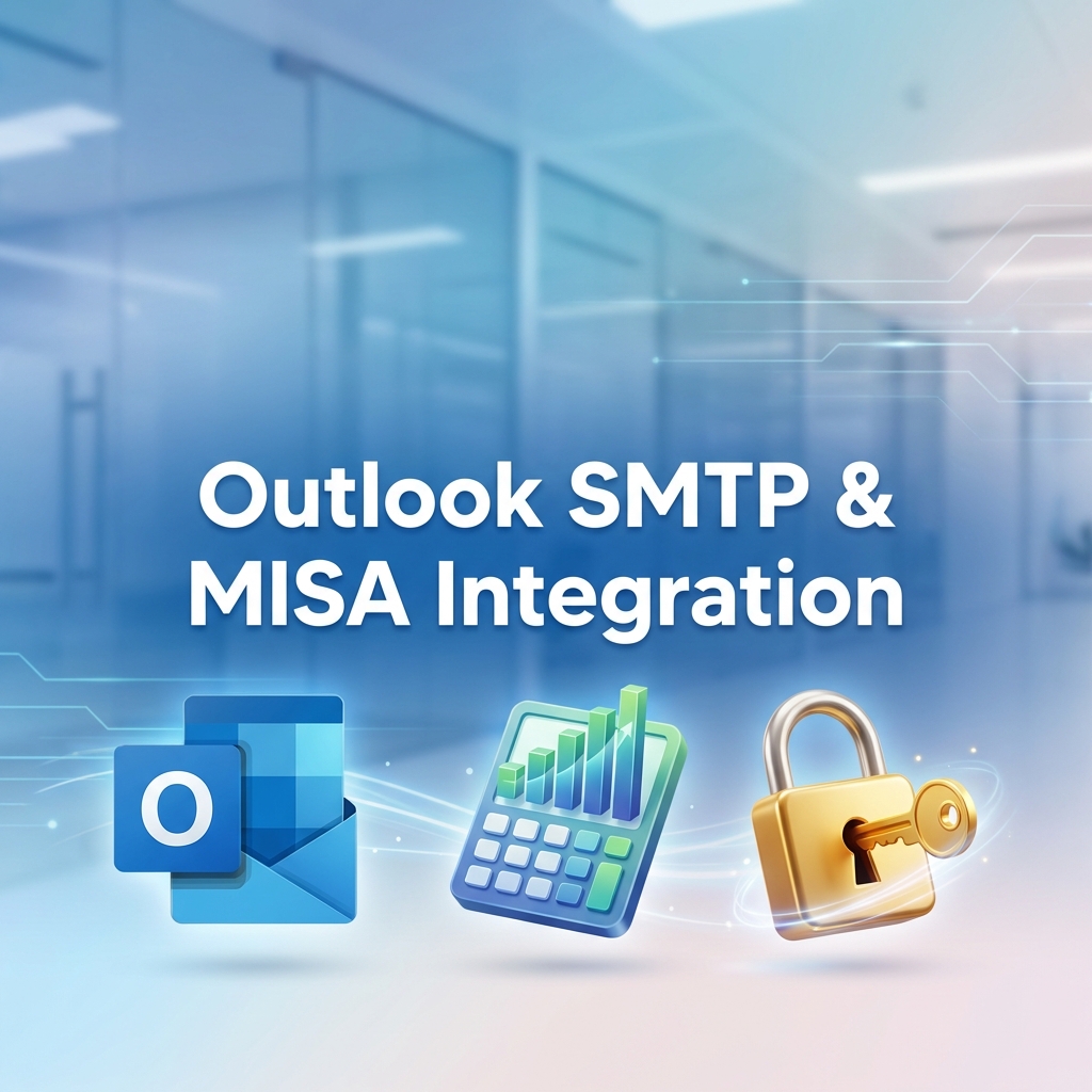Detailed guide to get Outlook SMTP password for integrating MISA ...